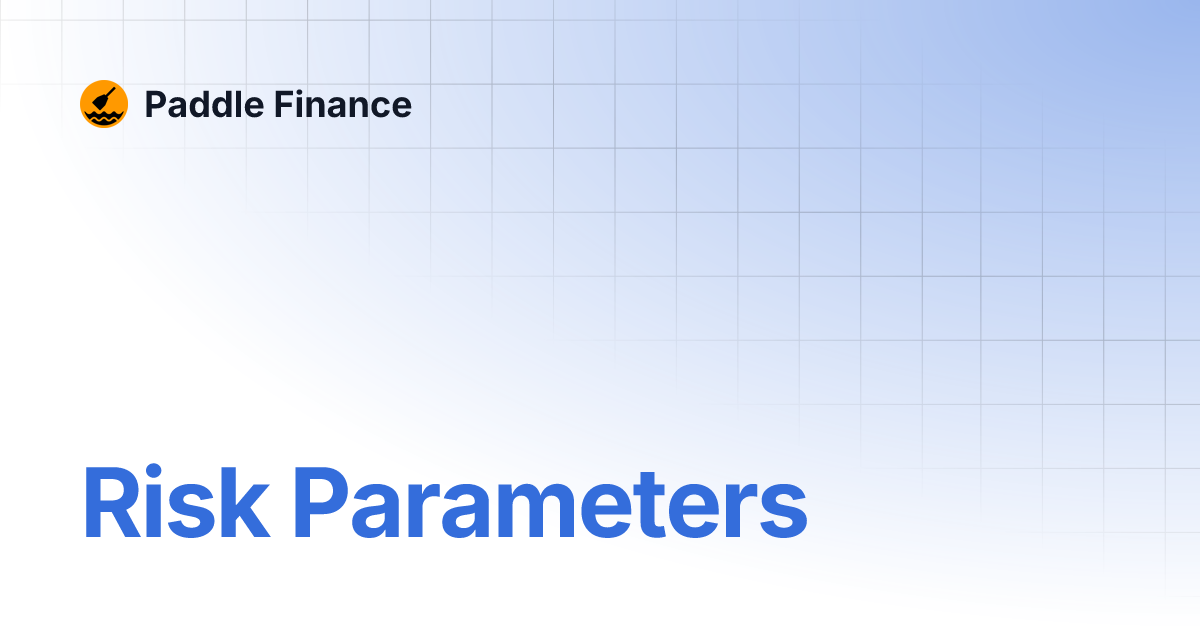 Risk Parameters | Paddle Finance